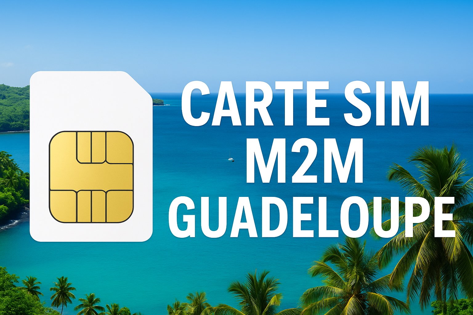 Carte SIM M2M Guadeloupe – Multi-opérateurs, sans engagement